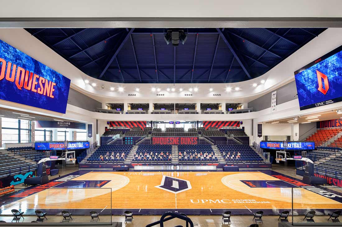 Go Inside Duquesne’s Newly Renovated UPMC Cooper Fieldhouse | Built